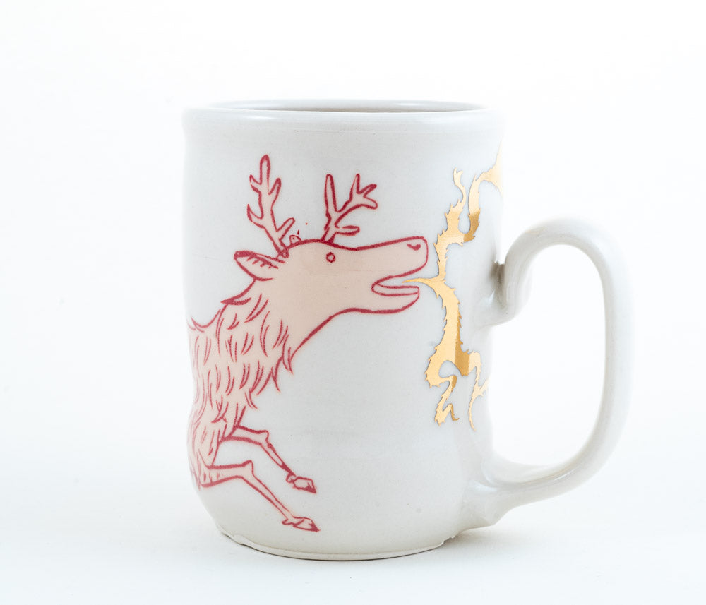 Fire Breathing Reindeer Cup (c-3114) 16 fl oz – Ayumi Horie