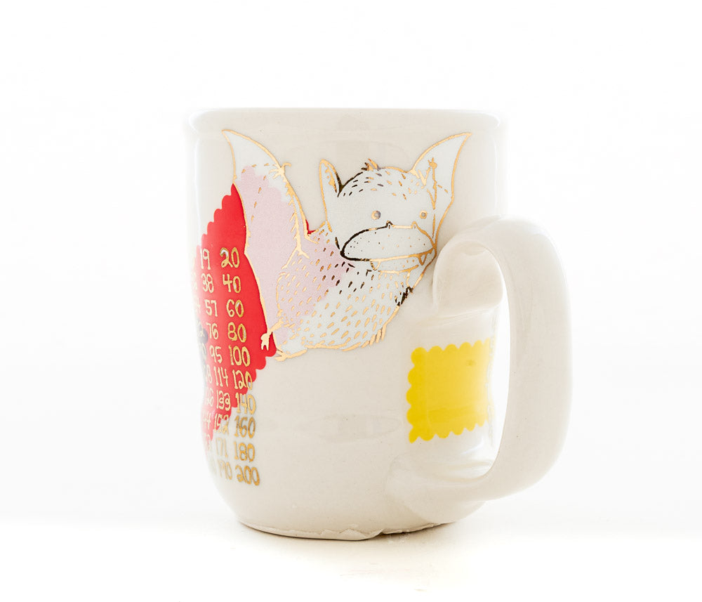 Bat and Multiplication Table Cup (c-3244) – Ayumi Horie